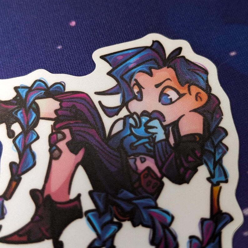 Arcane League of Legends Inspired Chibi Stickers [arcane Lol Ft. Jinx ...