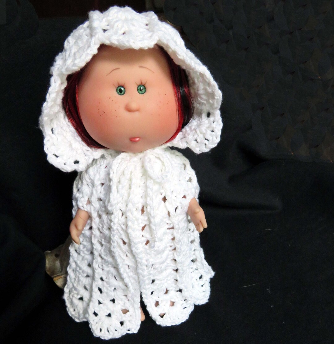 Crochet Hooded Cape: 9-inch Mia Nines NDO Doll Clothes - Etsy