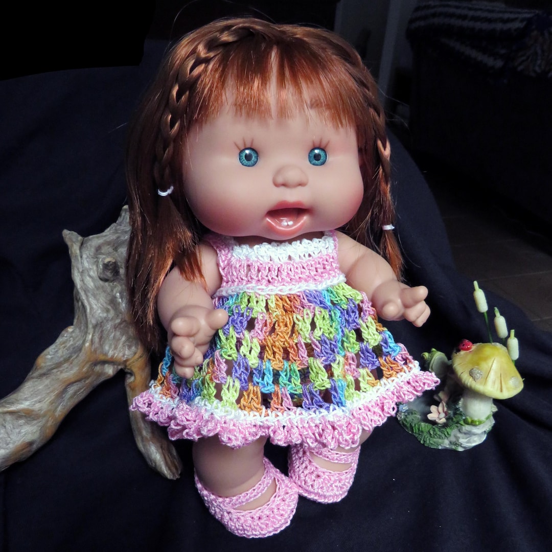 Clothes Crochet 4 Pcs for 10 Inch Pepotes Chubby Doll NDO Dress Squared ...