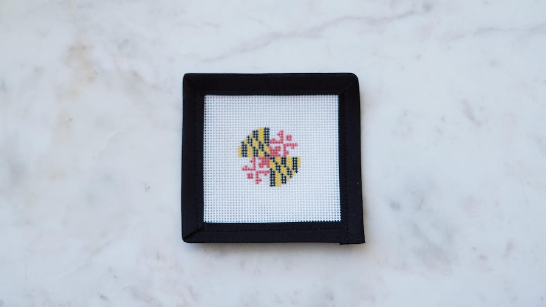 Maryland Flag Mini Needlepoint Canvas - Etsy