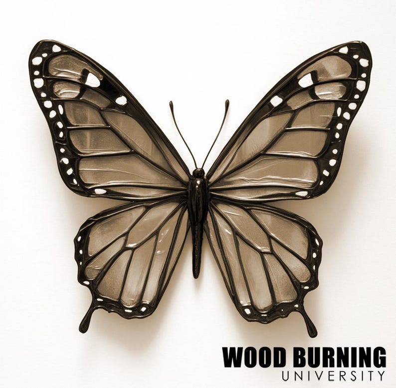 Art Pattern, Wood Burning Pattern, Pyrography Pattern, Butterfly ...