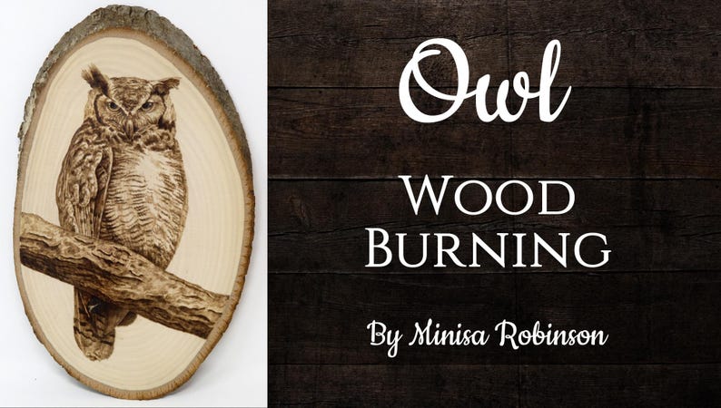 Realistic Owl Wood Burning Tutorial – Step-by-step Pyrography Video ...