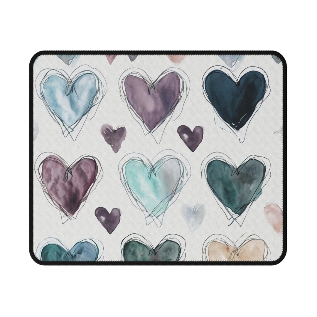 Heart Mouse Pad, Love Gaming Mat, Romantic Desk Pad, Valentine's Day ...