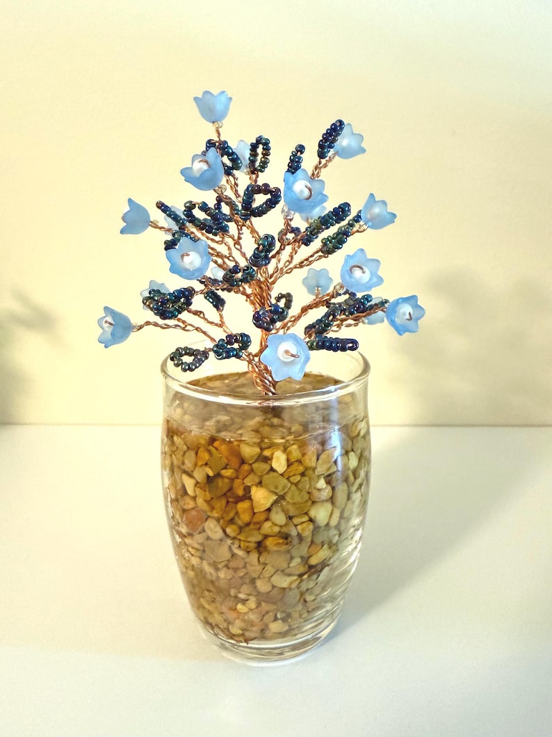 Mini Beaded Flowers (6 Available Colors) - Etsy