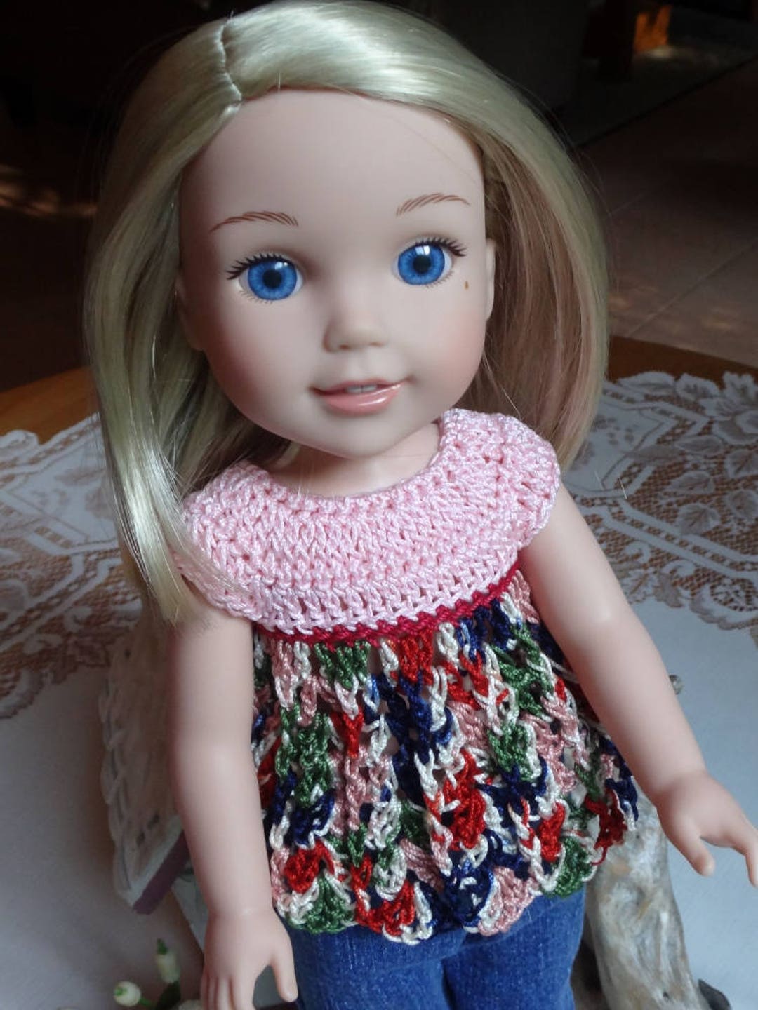 PDF PATTERN Crochet 14 15 Inch AG Wellie Wishers H4H Heart 4 Heart Doll ...