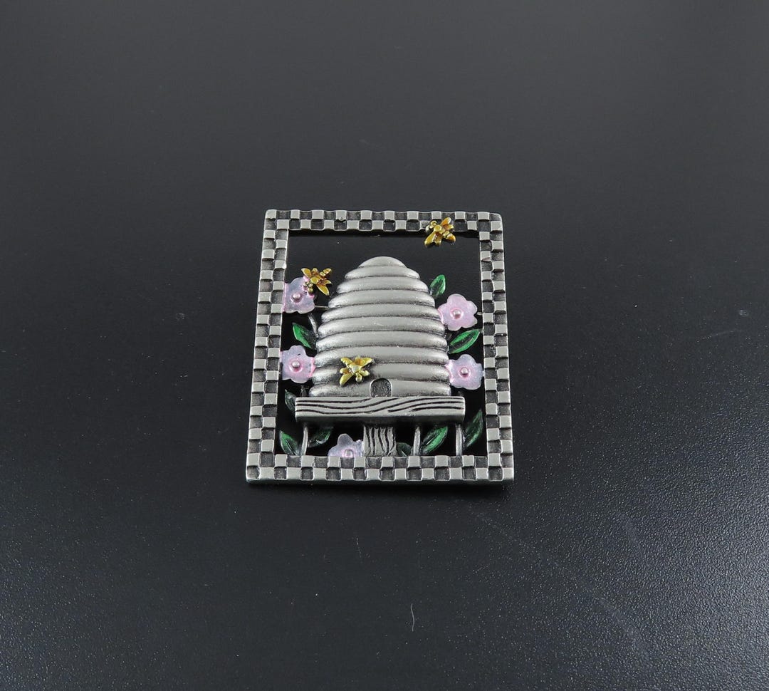 Beehive Brooch, Bee Brooch - Etsy
