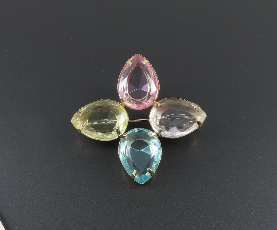 Avon Pastel Accent Brooch, Pastel Brooch, Easter Brooch, Spring Brooch ...