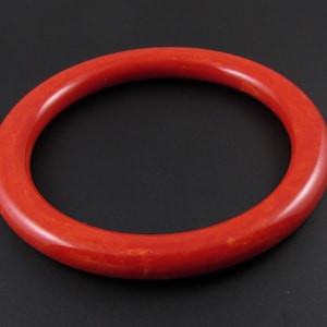 Red Bakelite Bangle, Swirled Bakelite Bangle, Red Bracelet, Red Bangle ...