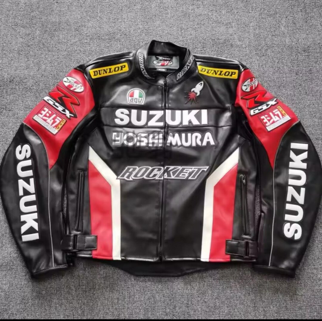 Handmade Suzuki Yoshimura Motorcycle Racing Jacket Premium Leather ...