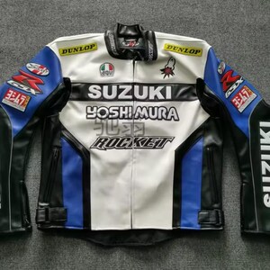 Handmade Suzuki Yoshimura Motorcycle Racing Jacket Premium Leather ...