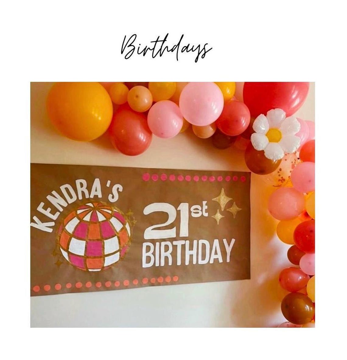 Birthday Banner, Hand Painted, Event Decor, Custom Banner, Painted ...