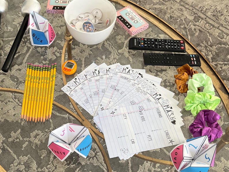 Customizable 90s MASH Game: Retro Fortune Teller (digital Download) - Etsy