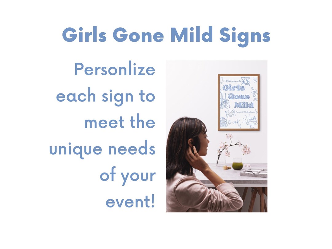 Customizable Girls Weekend Sign Set: Welcome, Menu, Cocktails (digital ...