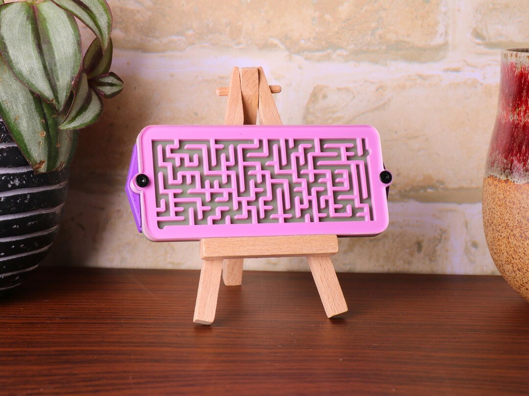 Mini Fidget Maze — Fidget Toy — Lavender Labyrinth — Acrylic — Stress ...
