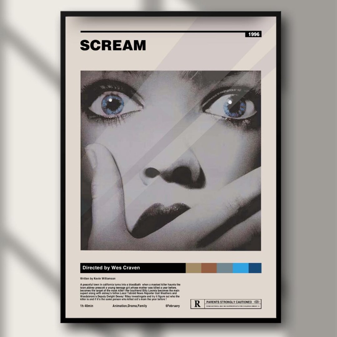 Minimalist Poster of the Movie scream - Etsy