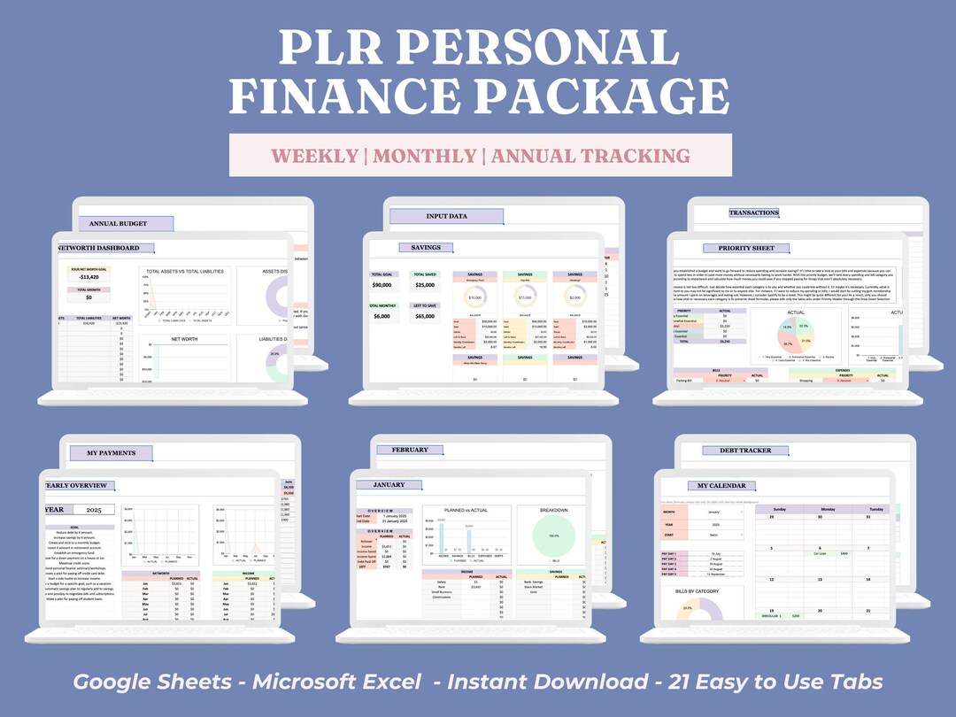 PLR Spreadsheet, PLR Google Sheets, PLR Budget, Master Resell Rights ...