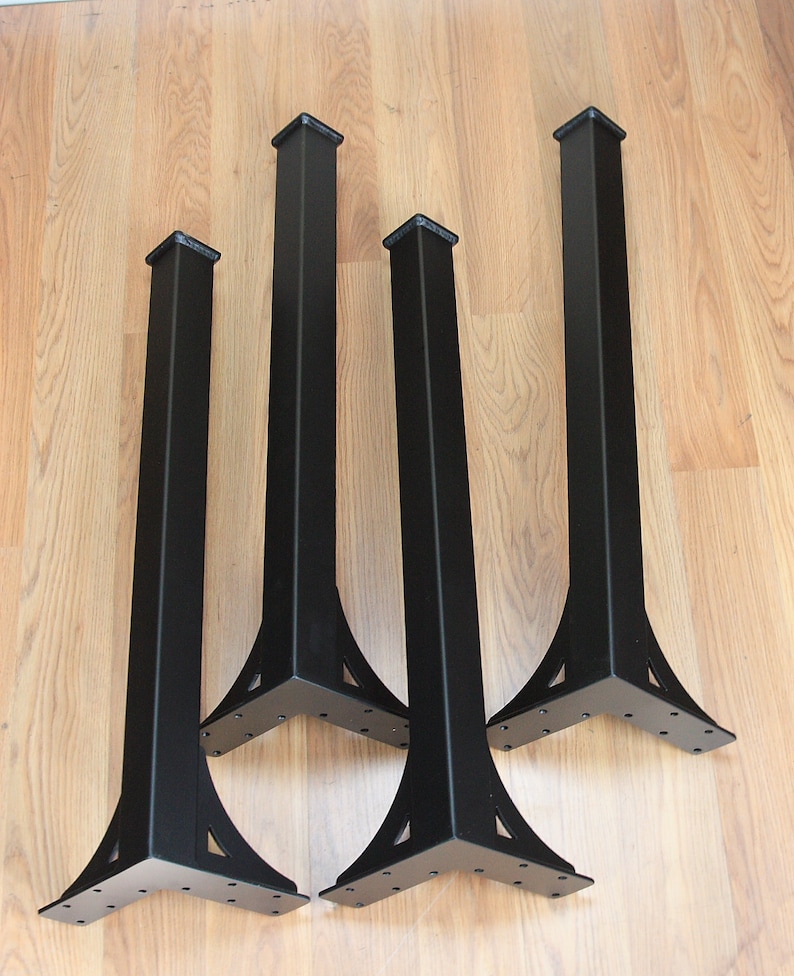 Industrial Steel Metal Table Legs Powder Coated Dining Table Legs With ...