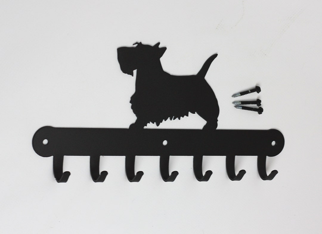 Scotty Dog Leash Rack Key Chain Holder Scottish Terrier Gift 14 Inch ...