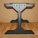 Table Base Industrial Steel I Beam With Rivets and Gussets - Etsy