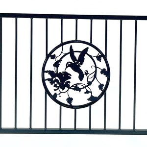 Steel Deck Railing Insert,room Divider Fence Panel With Metal Art ...
