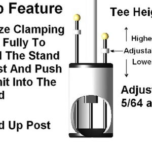 Tee Pal Pro Golf Ball Teeing Device W/2 Magnetic Tee Height Probes for ...