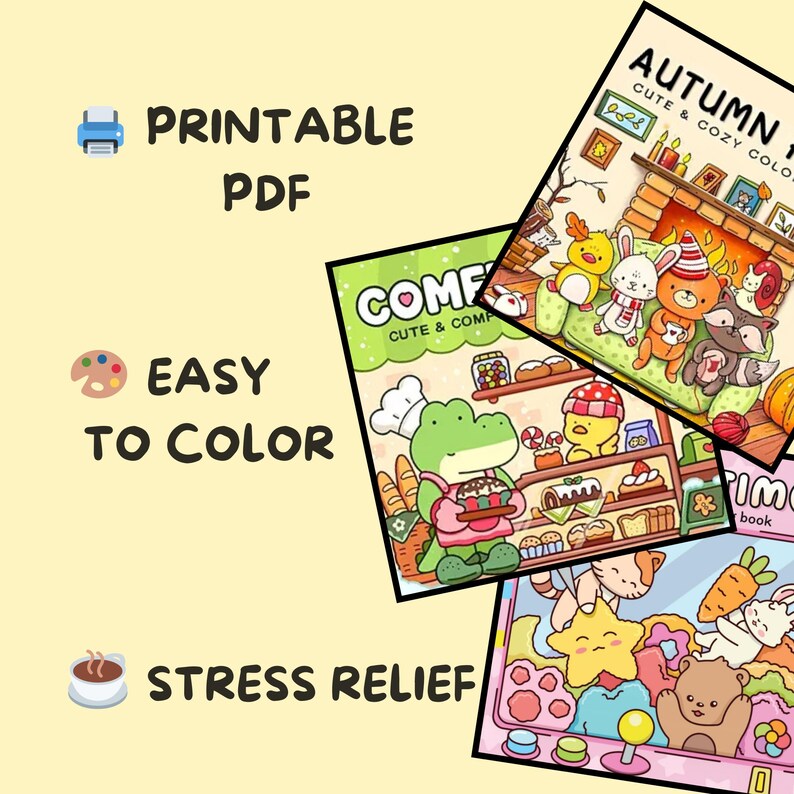 Coloring Pages Mega Bundle, Coloring Book Bundle, Girl Moments, Cute ...