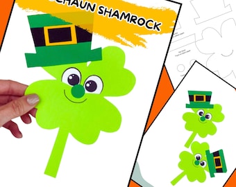 Shamrock Craft Template, St Patrick's Day Craft for Daycare, Preschool ...