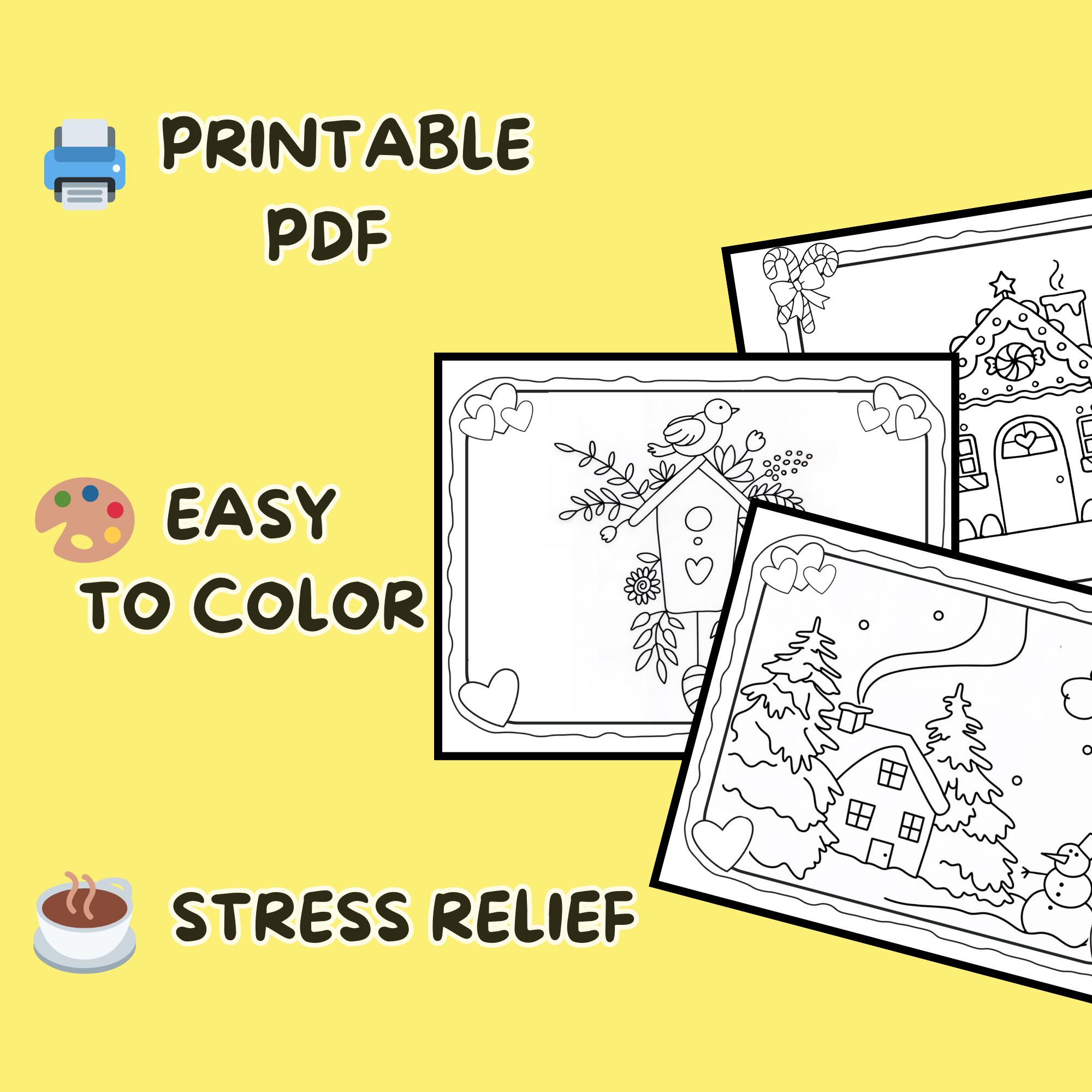 Sweet Home Coloring Pages: Hand-drawn Family Fun (printable PDF) - Etsy
