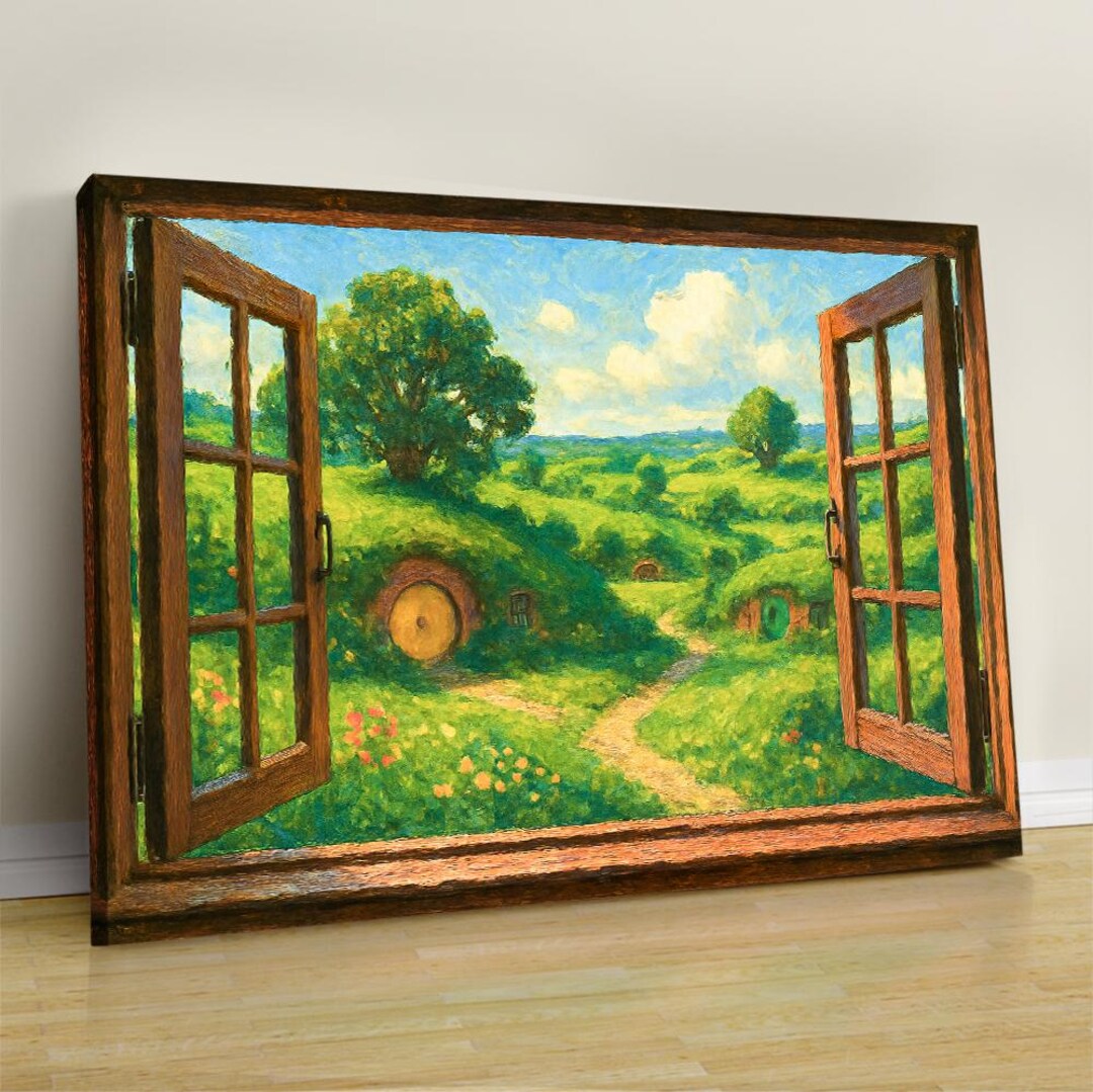 Lord of the Rings Shire Landscape View Poster, LOTR Home Decor, LOTR ...