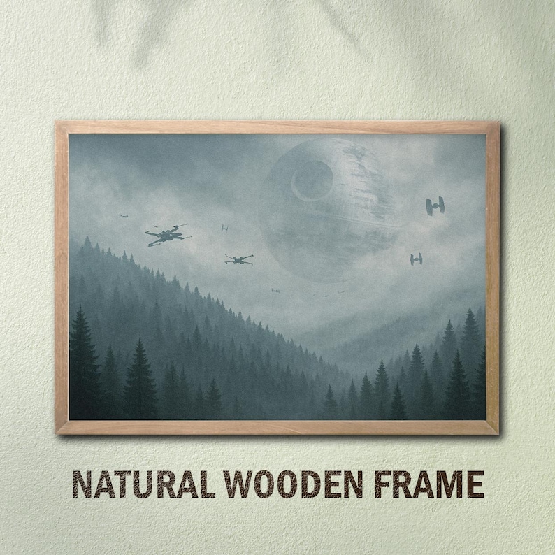 Star Wars Endor Canvas Art: Handmade Movie Poster, Gift for Fans - Etsy UK