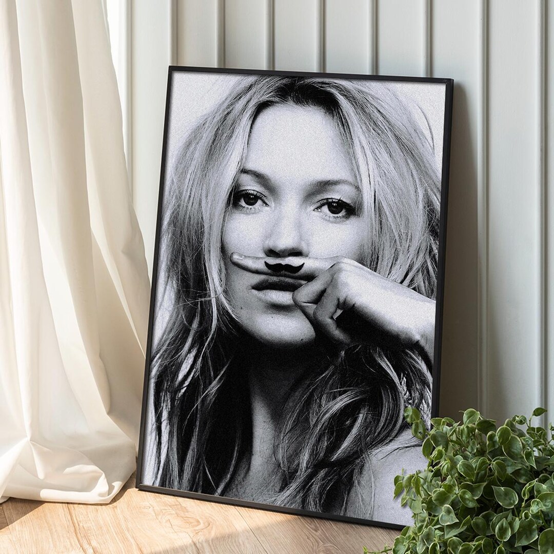 Kate Moss Print, Kate Moss Poster, Fashion Print, Life is Joke Print ...