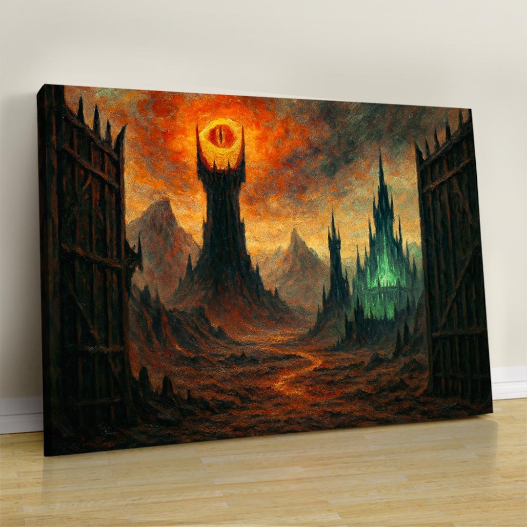 Lord of the Rings Mordor Landscape View Poster, LOTR Home Decor, LOTR ...