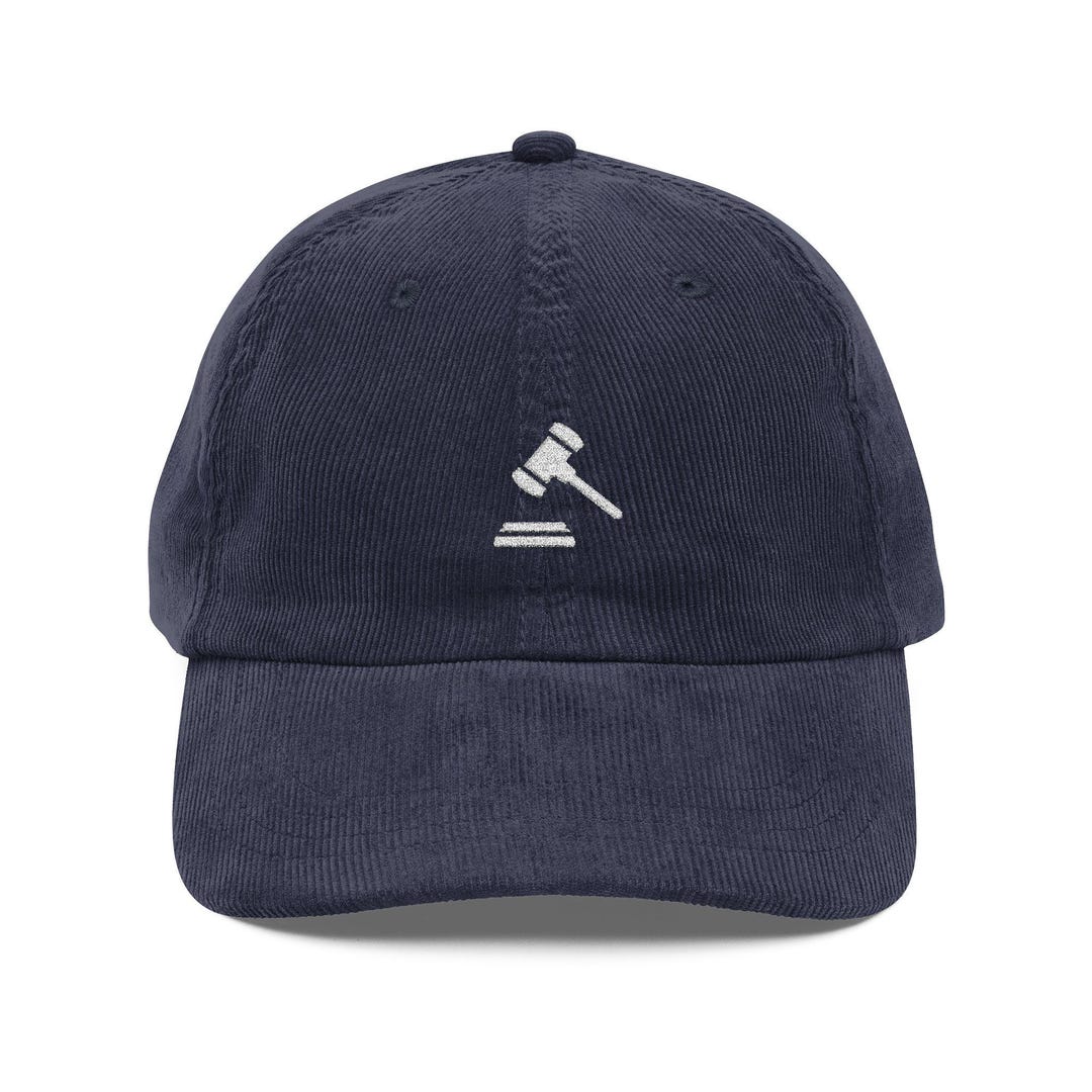 Lawyer Gift Hat Embroidered Vintage Corduroy Cap Law Student Graduation ...