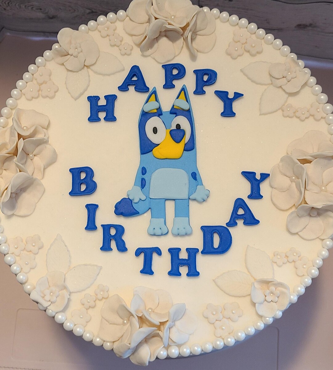 Edible Bluey Cake Topper: Handmade Fondant Birthday Decoration - Etsy