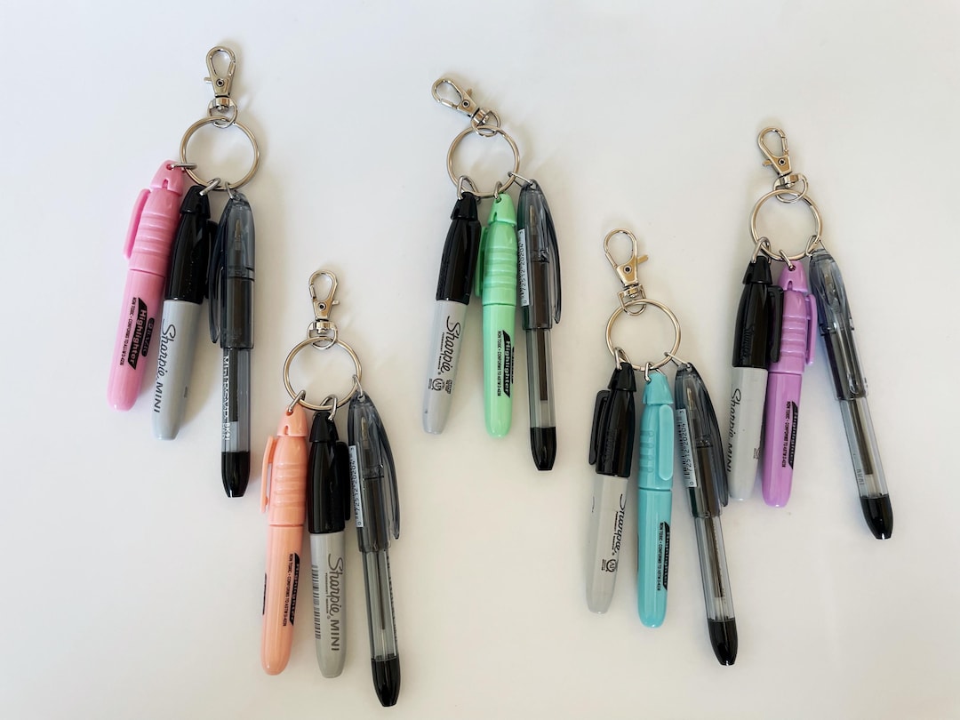 Pastel Mini Pen Set – Breakaway Keychain Pens Badge Reel Accessory ...