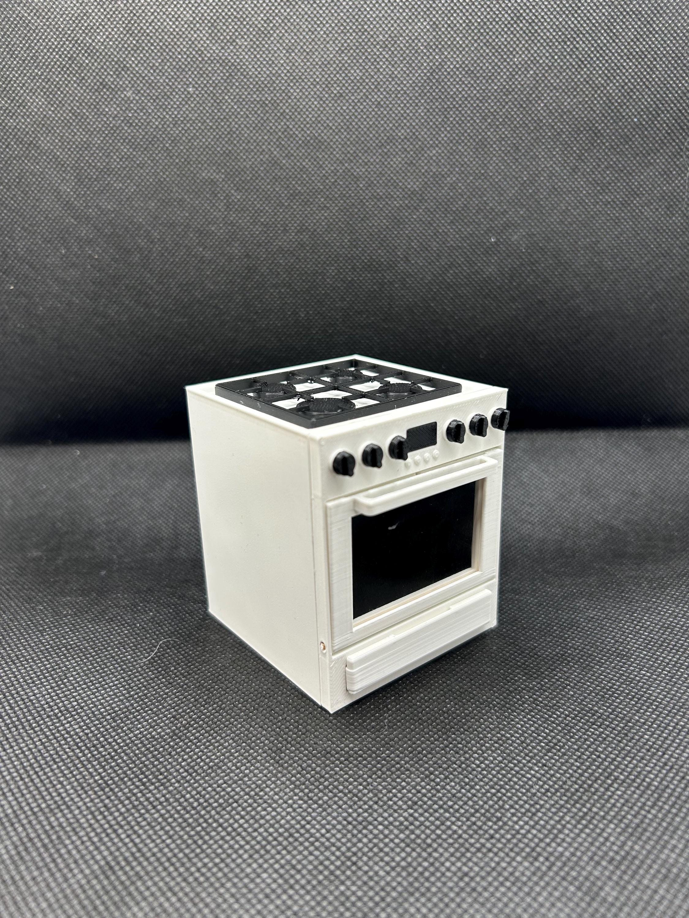 1/12 Scale Miniature Oven – Functional Dollhouse Kitchen Stove With ...
