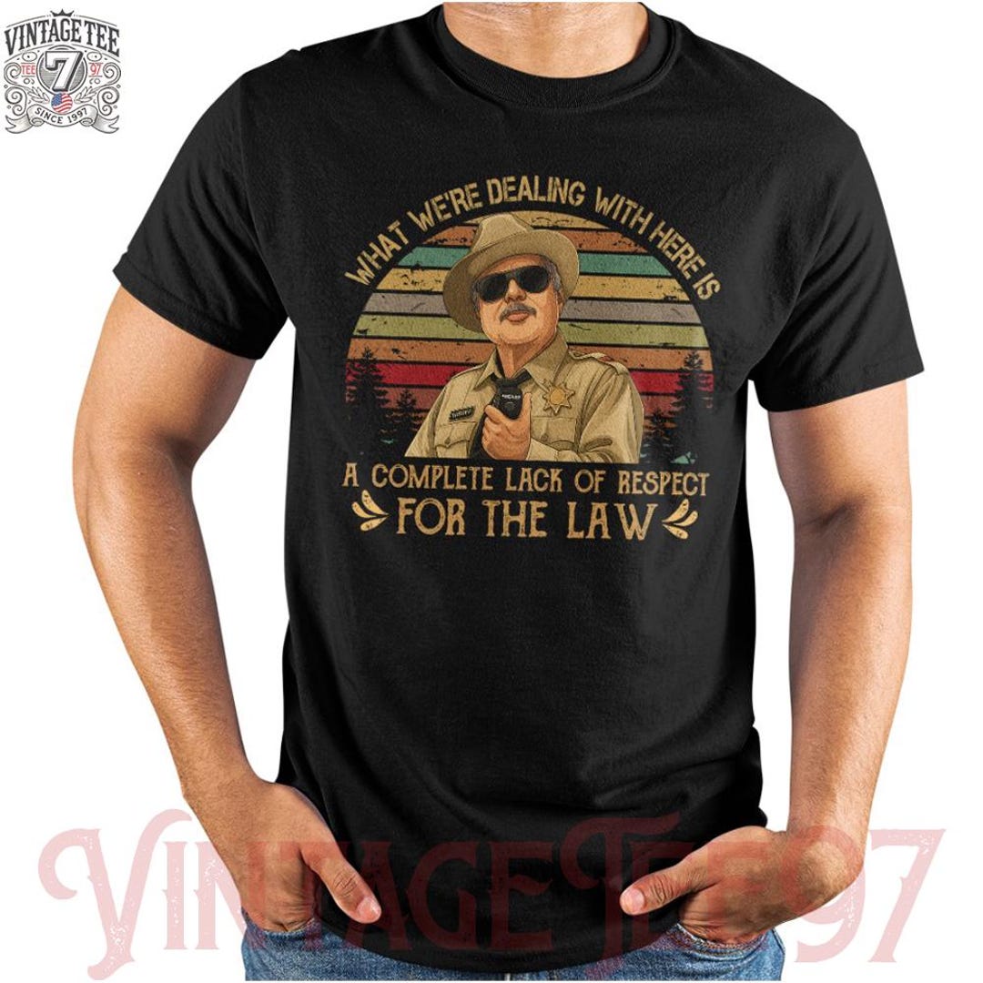 Retro Sheriff T-shirt: Funny 70s Movie Graphic Tee - Etsy