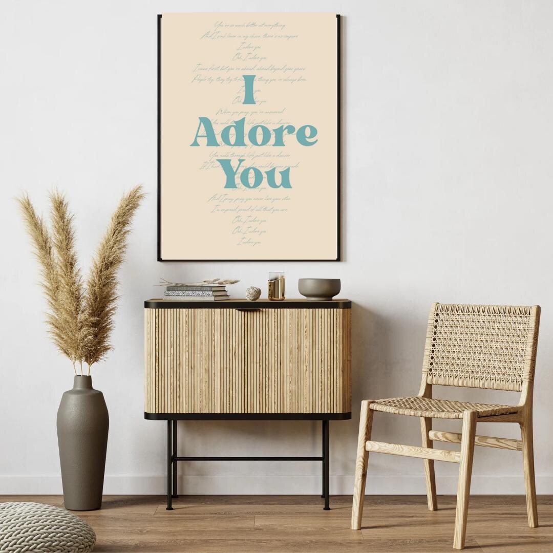 Adore You, Fred Again, Digital Print, Wall Art, Minimalist - Etsy