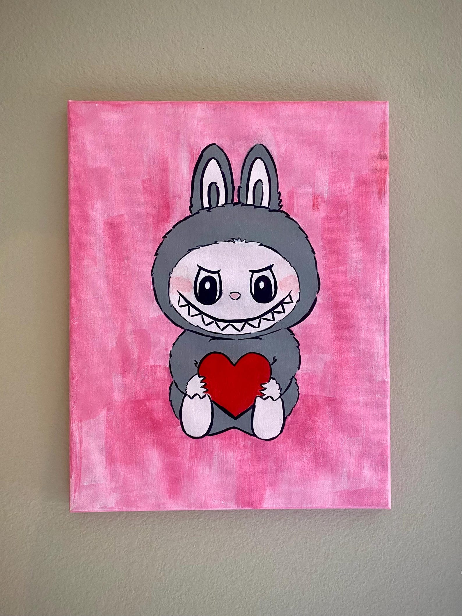 Labubu Valentines Painting - Etsy