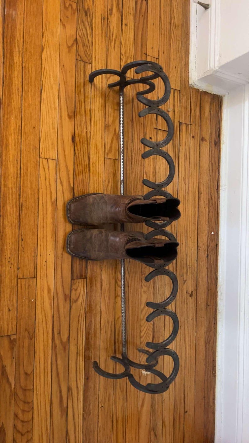 Horseshoe Boot Rack - Etsy