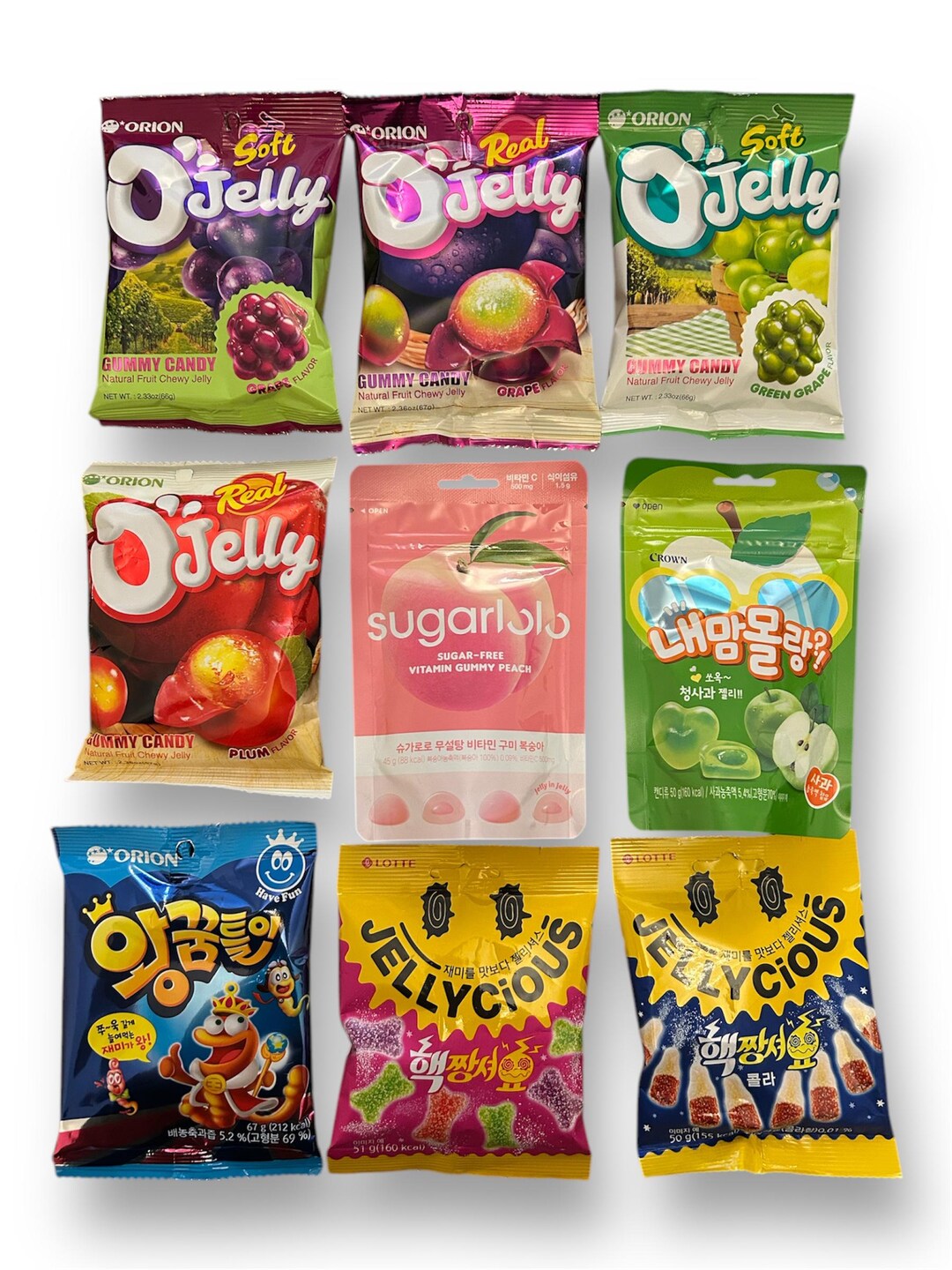 Korean Gummy, Soft Sweet, Jelly (my Gummy Grape, Kumtil, Plum, Apple ...