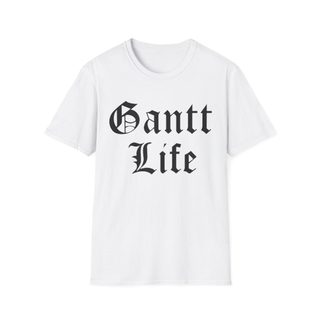 Gantt Chart Shirt, Funny Project Management Shirt, Hip-hop Inspired ...