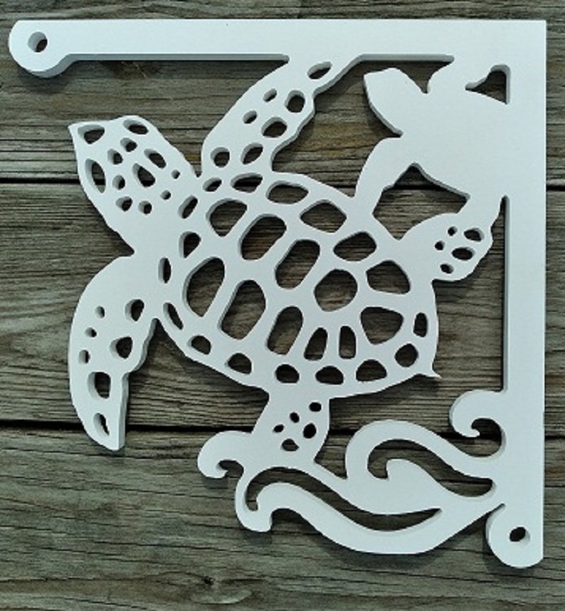 SEA TURTLES, PVC Corner Bracket, Give Your Home the Look of the Islands ...