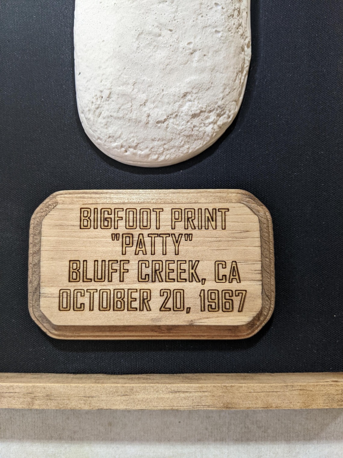 Bigfoot Patterson Patty Footprint Cast Display - Etsy