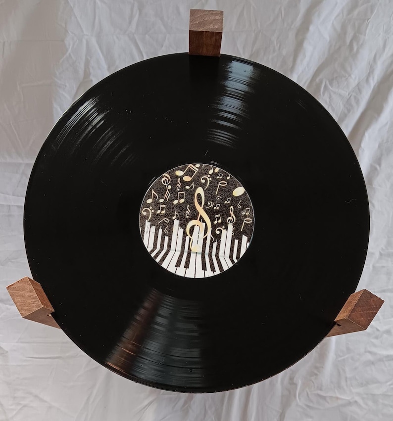 Record Table, Two Shelf LP Retro Record Side Table, Piano/keyboard ...