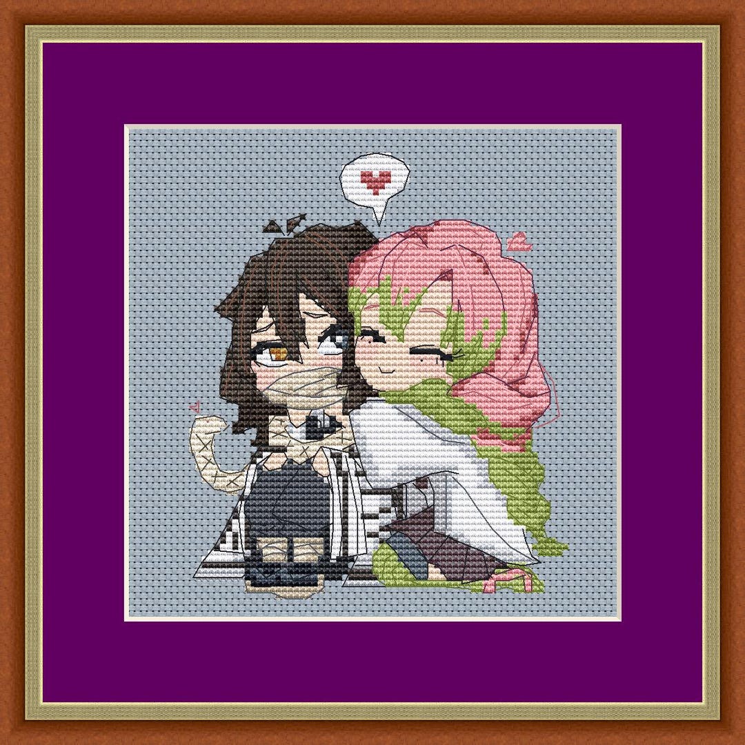 Cross Stitch Pattern Anime Kimetsu No Yaiba, Demon Slayer iguro Mitsuri ...