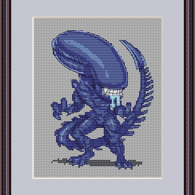 Alien Cross Stitch - Etsy