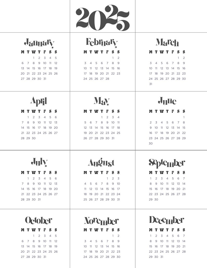 2025 Aesthetic Planner - Etsy