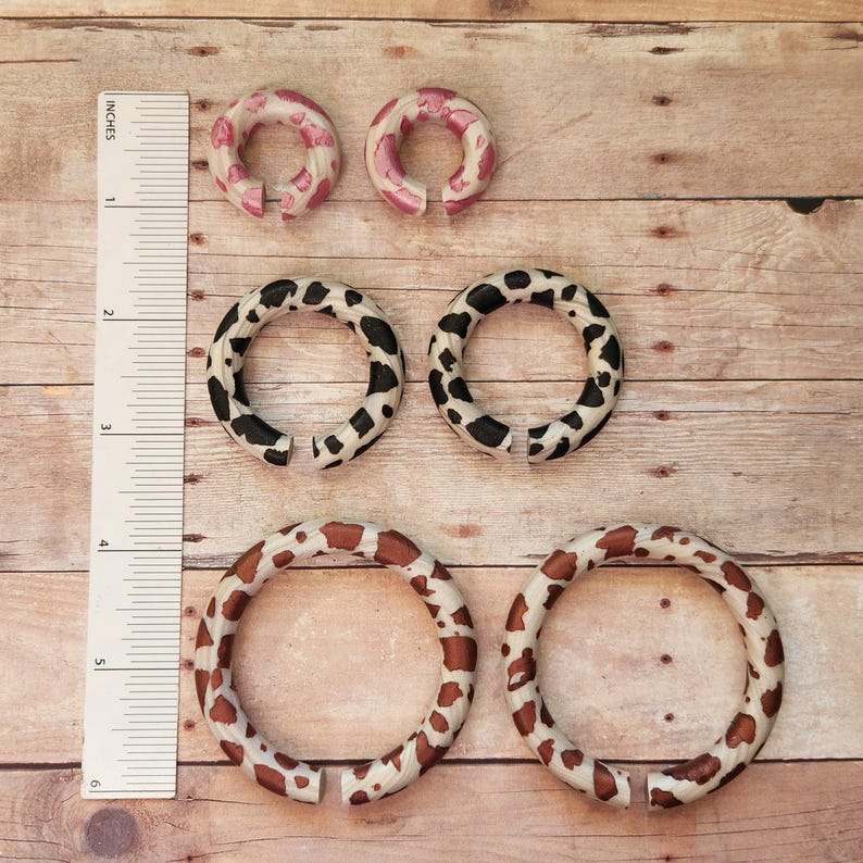 Country Cow Hoop Plugs // Pick Your Colors // Cowgirl // Cowboy ...