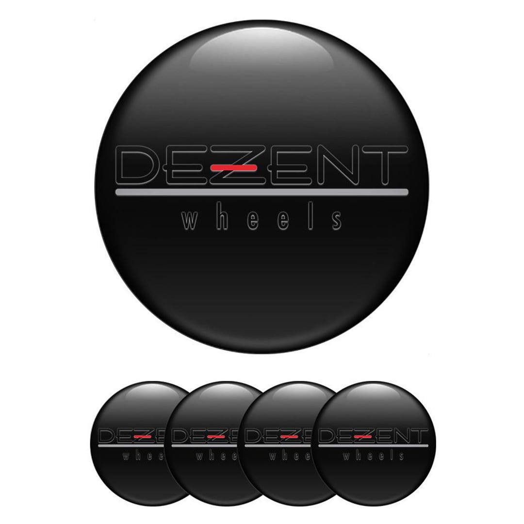 4 X Dezent Wheel Emblems Center Cap Stickers Wheel Center Hub Caps of ...